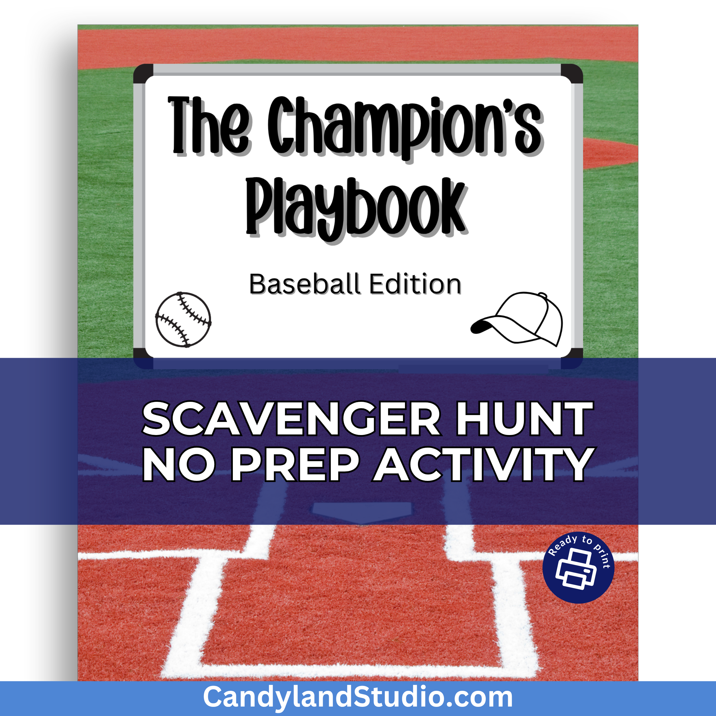 Baseball Scavenger Hunt - Growth Mindset Activity | Team Building Game ...