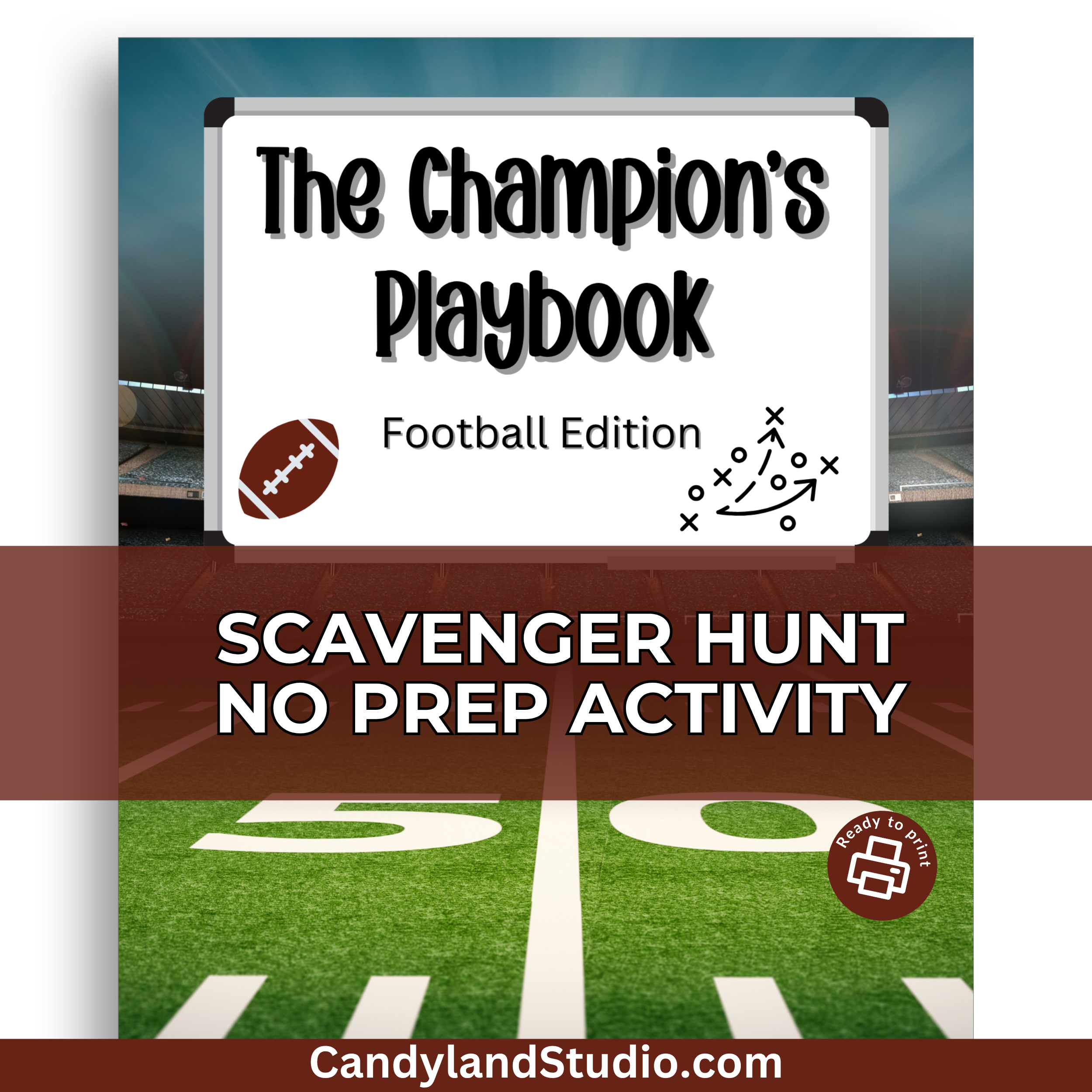 Football Team Scavenger Hunt – Growth Mindset Activity | Printable ...