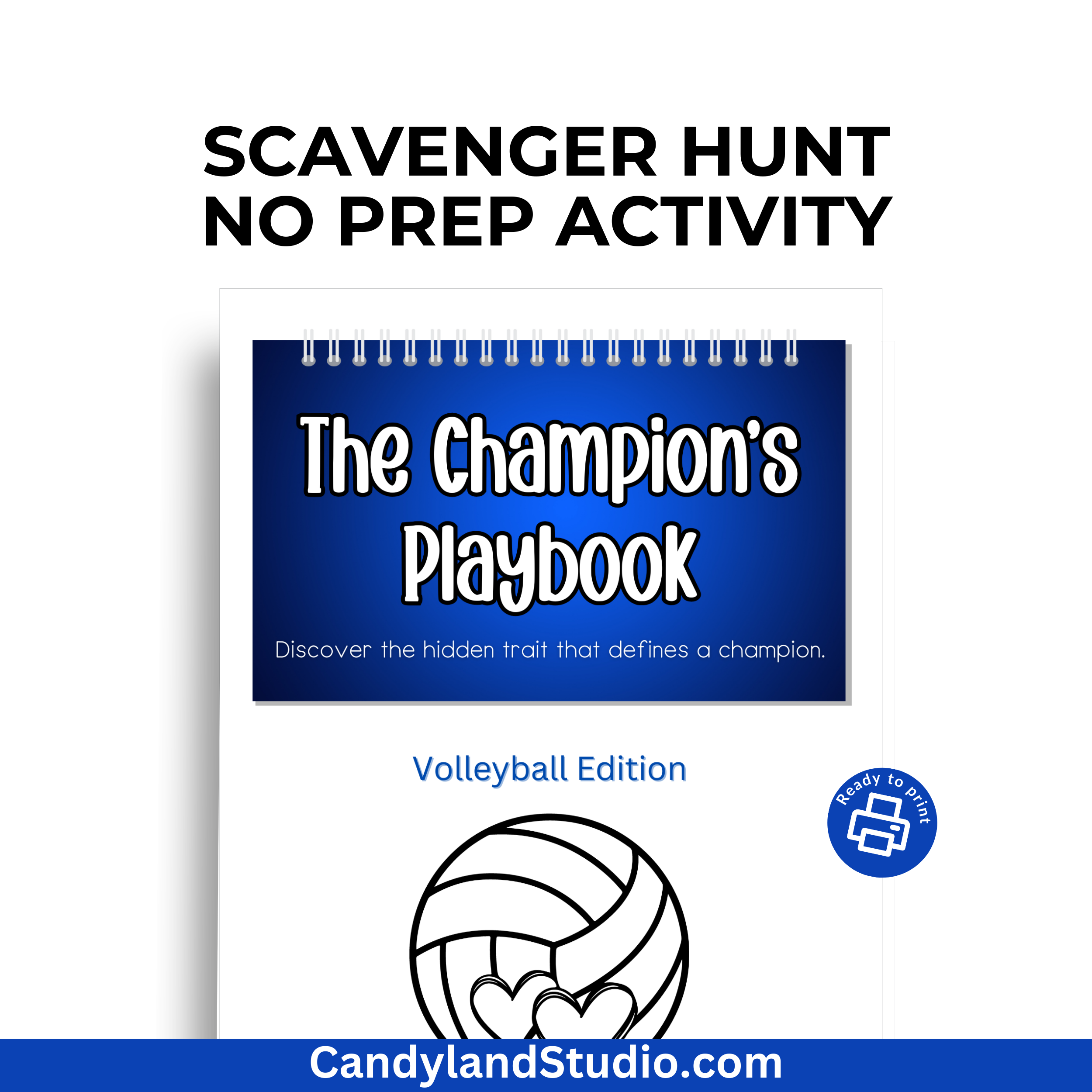 Volleyball Team Building Growth Mindset Scavenger Hunt – Candyland Studio