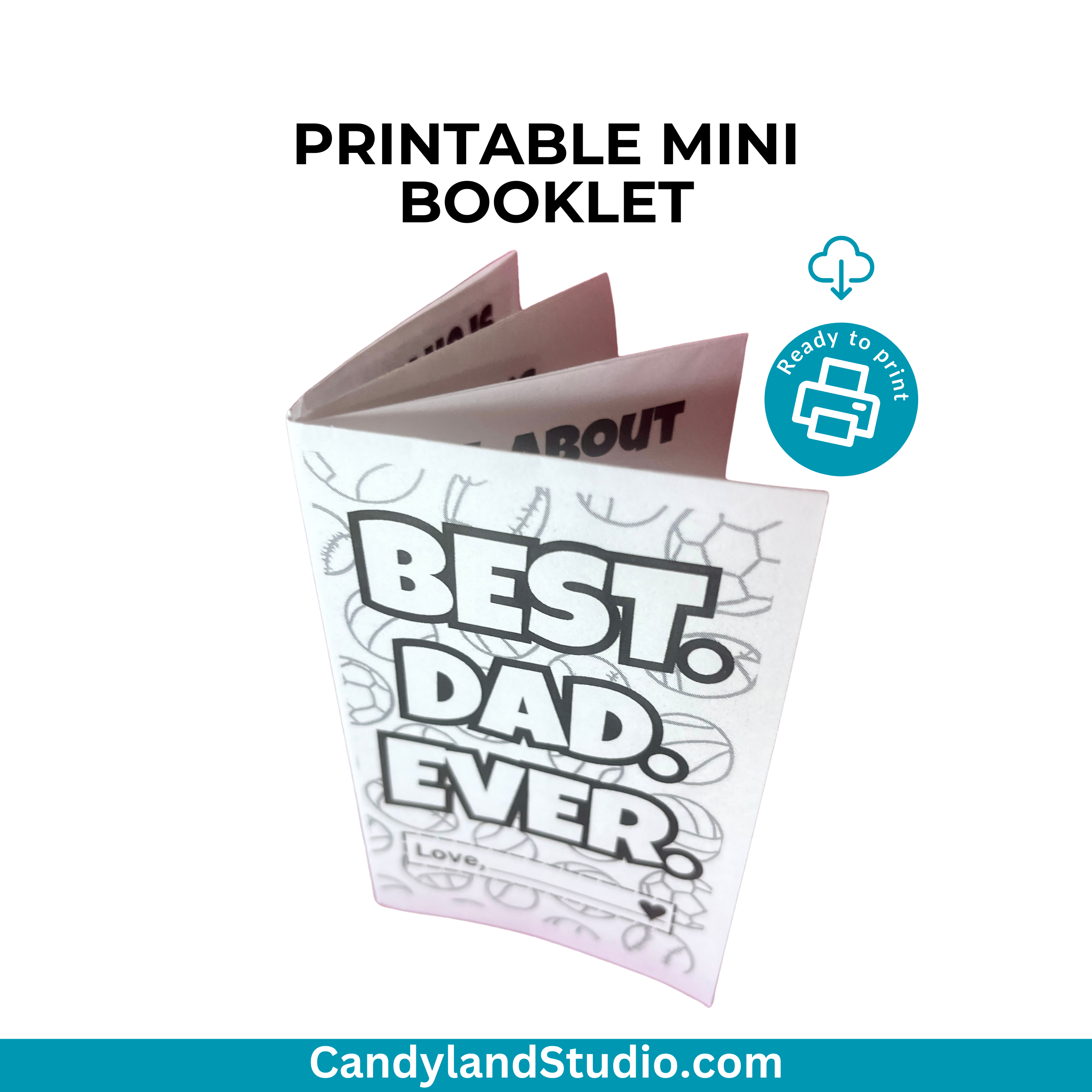 #1 Best Dad Ever Father's Day Card Alternative Keepsakes Mini Booklet ...