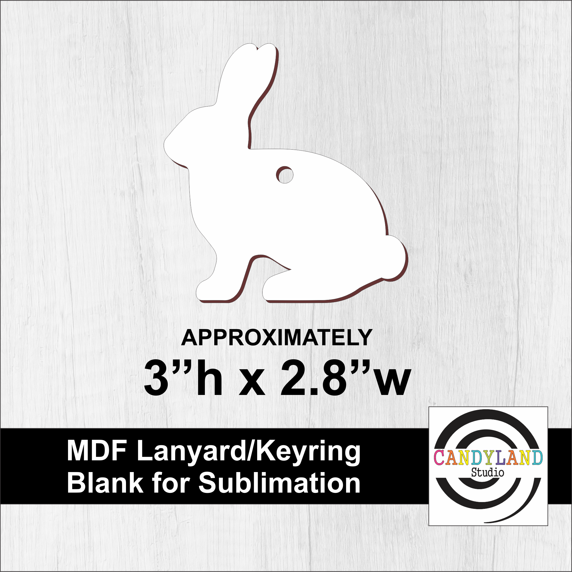 Rabbit Shape MDF Sublimation Blanks – Candyland Studio