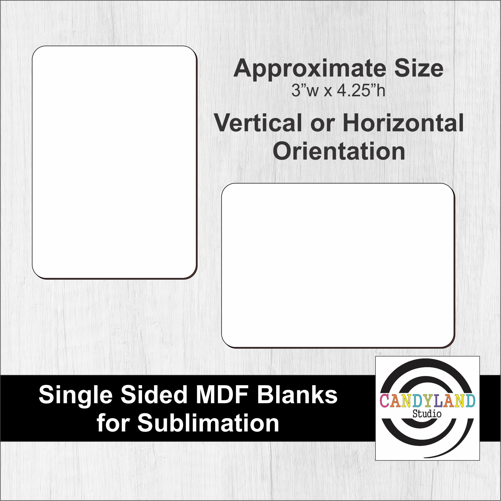 Rounded Rectangle Sublimation Blank – Candyland Studio